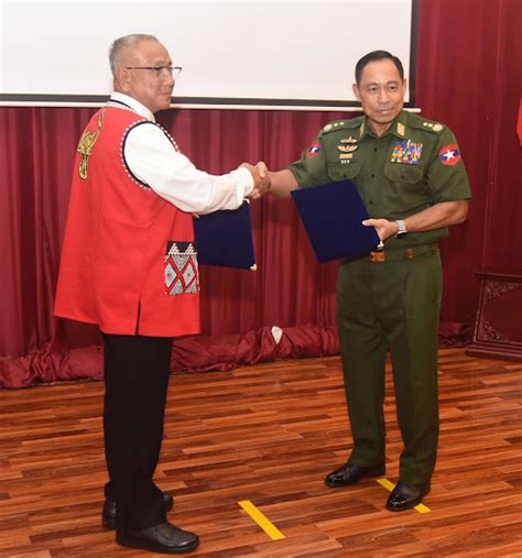 နိုင်ငံတော်၏ငြိမ်းချမ်းရေးဆွေးနွေးရေးအဖွဲ့နှင့် “ဝ” ပြည်သွေးစည်းညီညွတ်ရေးပါတီ Uwsp ၊ အမ