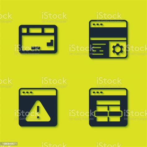 키보드 mysql 코드 느낌표가 있는 브라우저 및 디버깅 아이콘을 설정합니다 벡터 개발에 대한 스톡 벡터 아트 및 기타 이미지