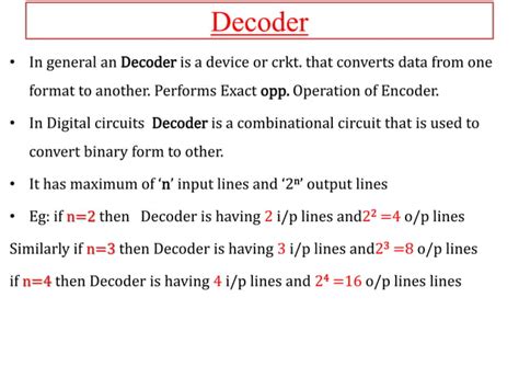 Decoders In Digital Electronics Pptx Programming Languages Computing
