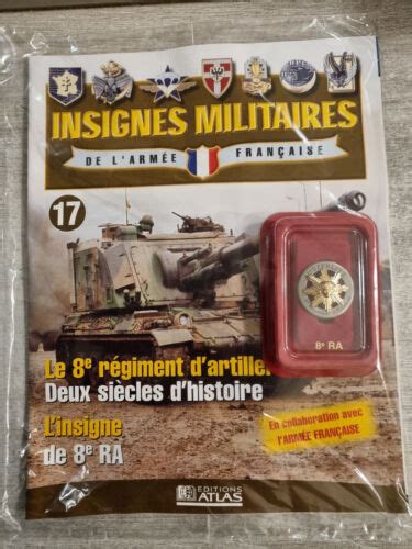 Insignes Militaires De Larmée Française N°17 édition Atlas 8e Ra