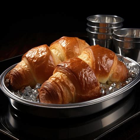 Premium Ai Image Croissant Classic Flaky And Buttery French Pastry