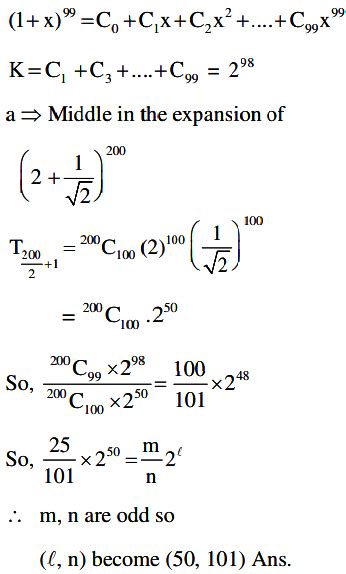 Let K Be The Sum Of The Coefficients Of The Odd Powers Of X In The Expansion Of Sarthaks