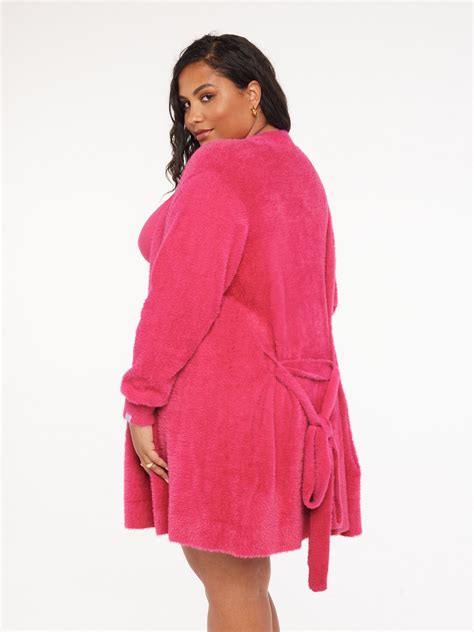 Fluff It Up Robe In Pink Savage X Fenty