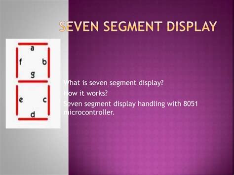 seven segment display pptx consumer electronics technology and computing