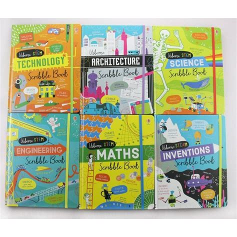 Usborne Stem Scribble Book ครบ 6 เล่มให้ความรู้ Stem วิทยาศาสตร์