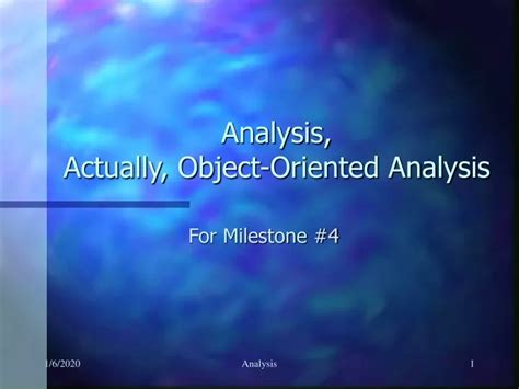Ppt Analysis Actually Object Oriented Analysis Powerpoint