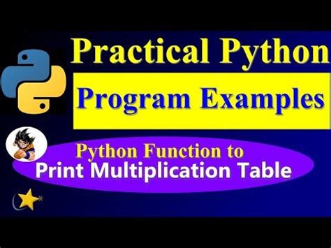 Python Programming Multiplication Scripts Example Beginners Basic Quick