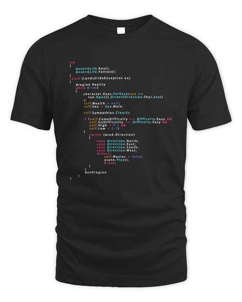 is this the real life coding programming shirt color ducon space