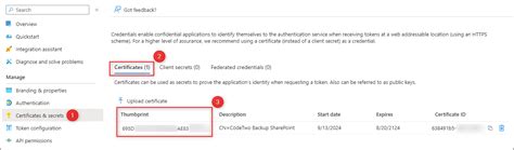 creating data backup server connections connecting to sharepoint