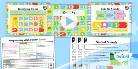 Computing Programming With Scratchjr Sounds Year 1 Lesson Pack 5