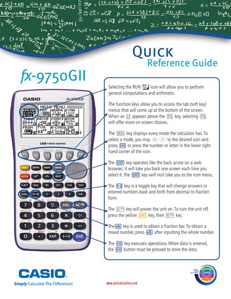 Casio Fx Gii User Manual