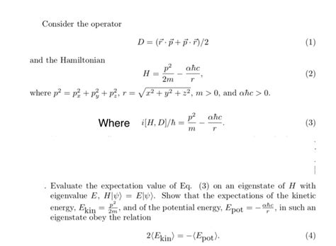 Hamiltonian Operator