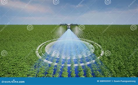 Agriculture Drone Using Lidar Scanning To Spray Fertilizer On The Tomato Fields Innovation Of