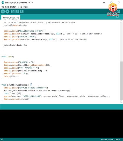สอใช้งาน Arduino Gy 213v Hdc1080 เซ็นเซอร์ความชื้นและอุณหภูมิแบบ