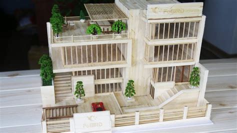 How To Make A House Model Using Popsicle Sticks And Led Lights Fobird