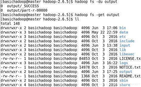 bin hadoop jar share hadoop mapreduce hadoop mapreduce examples 2 7 2
