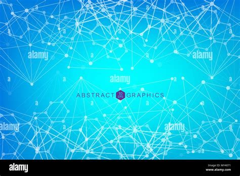 Science Network Pattern Connecting Lines And Dots Global Network Connection Vector Stock