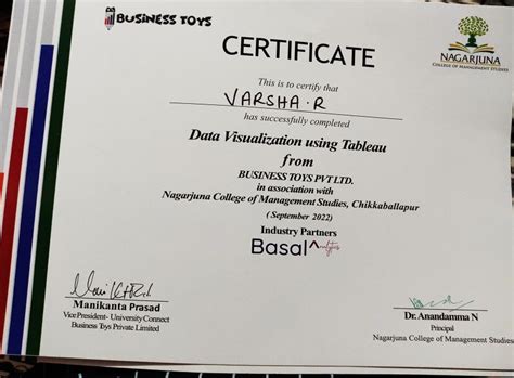 Varsha R On Linkedin Completed Data Visualization Using Tableau From Business Toys Pvt Ltd