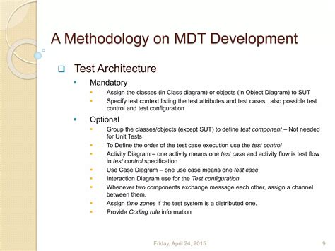 Model Driven Testing With UML PPT