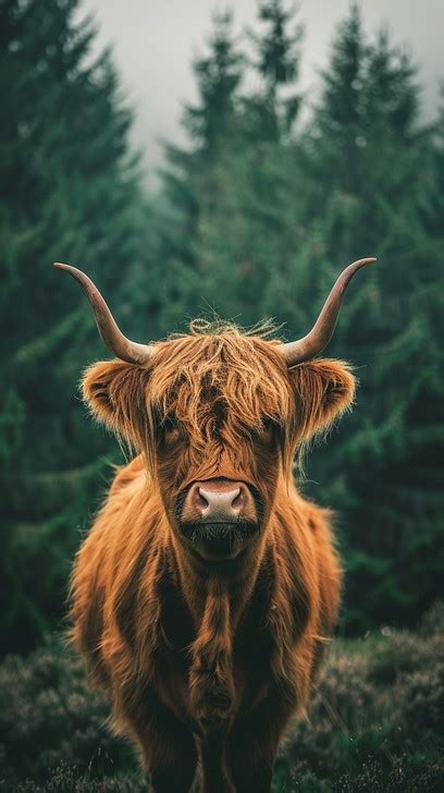 Free Highland Cow Portrait Image Highland Cow Forest Download At
