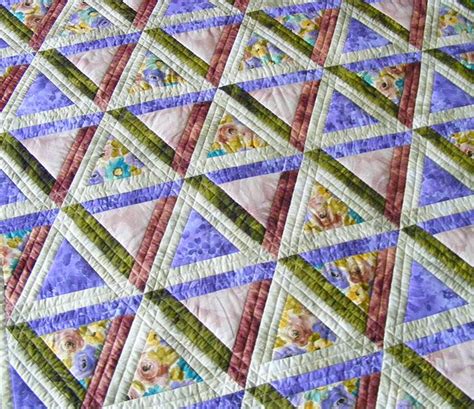 Triangle Patchwork Quilt Pattern