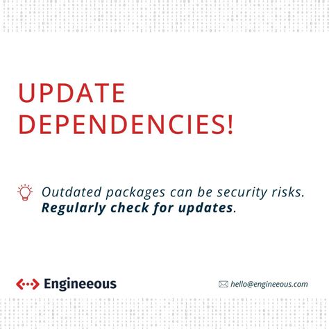 codesecurity updateyourdependencies devtips bestpractices devlife
