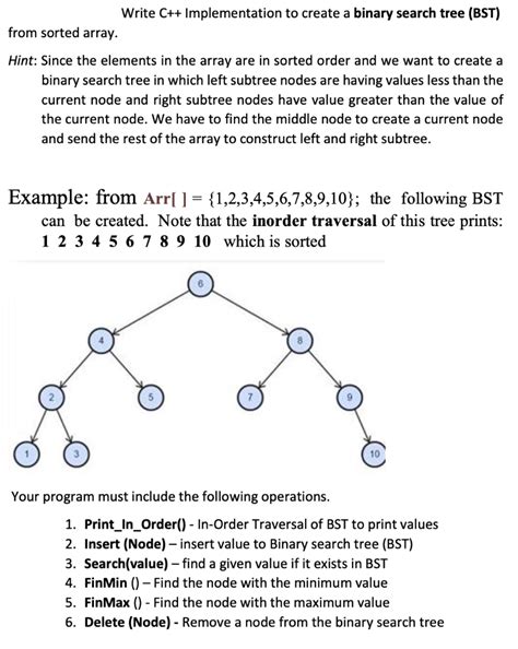 Solved Write C Implementation To Create A Binary Search Chegg