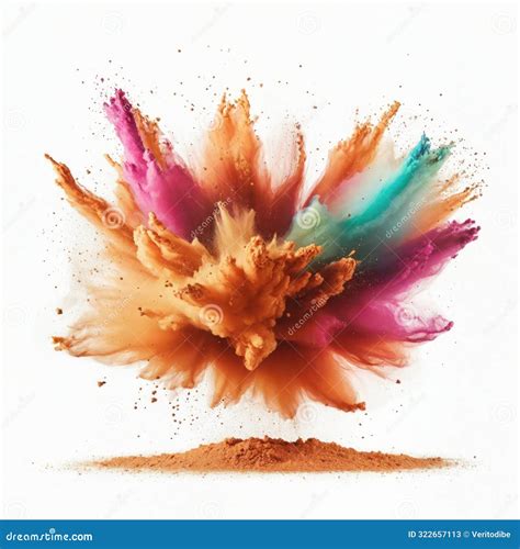 Abstract Background Retro Coloured Powder Exploding In The Air Stock Image Image Of Burst