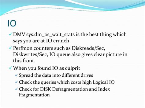 Ppt Sql Server Performance Tuning Powerpoint Presentation Free