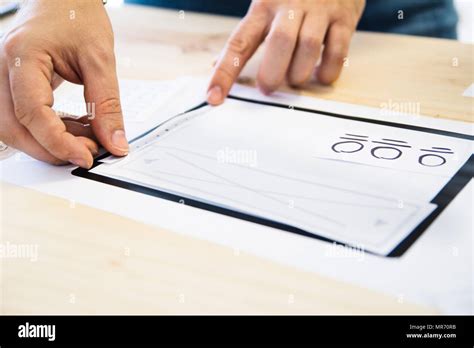 UX Designer Working Stock Photo Alamy