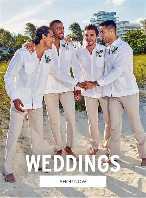 Men Beach Wedding Attire