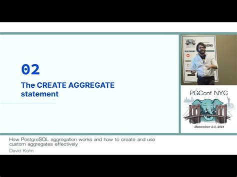 Free Video How Postgresql Aggregates Work And How To Create And Use Custom Aggregates From