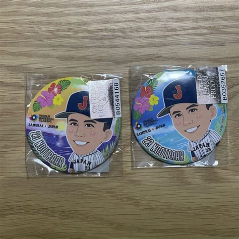 Wbc 侍ジャパン モバガチャ ラーズ・ヌートバー 缶バッジ 2点セット By メルカリ