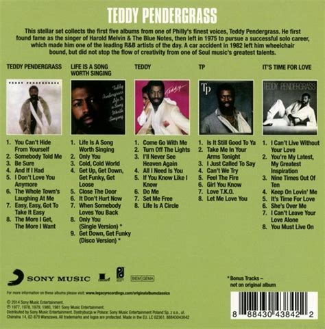 Teddy Pendergrass Original Album Classics 5 Cds Jpc De