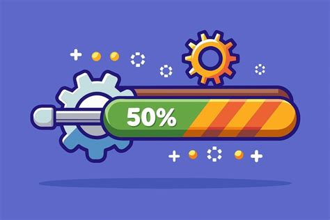 Premium Photo A Progress Bar Stuck At Halfway Indicating Maintenance Progress