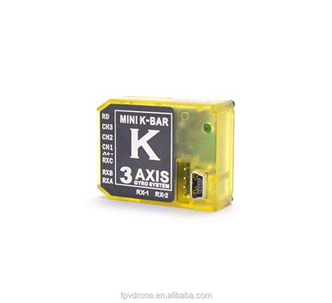 Kbar Mini K Bar Yellow K8 Three Axis Gyroscope For Mikado Vbar Trex