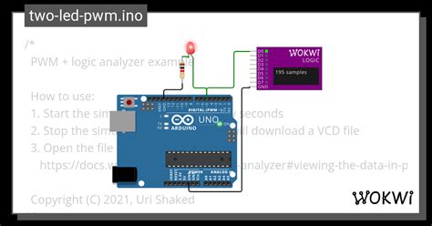 Logic Analyzer Led Fade Copy Wokwi Esp32 Stm32 Arduino Simulator