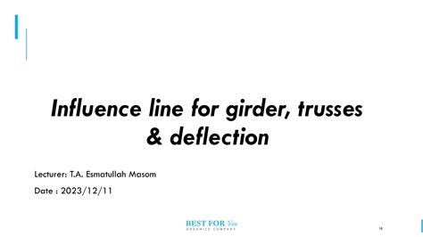 Influence Line Structural Analysis Engineering Pdf