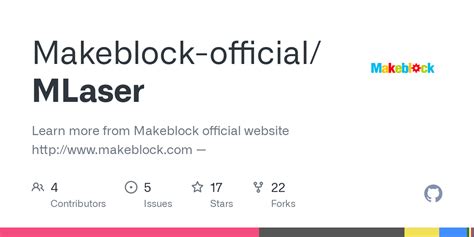 GitHub Makeblock Official MLaser Learn More From Makeblock Official