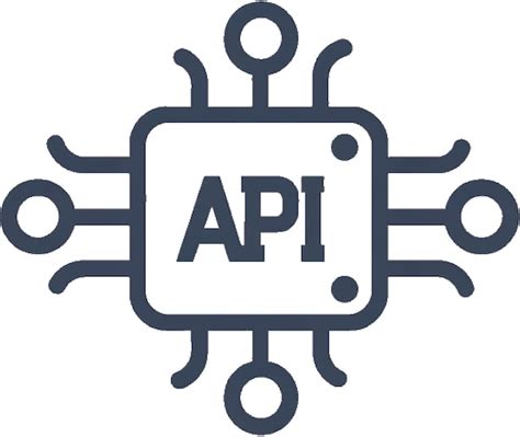 Chipshaped Icon Image Symbolizing Api And Technology Premium Ai