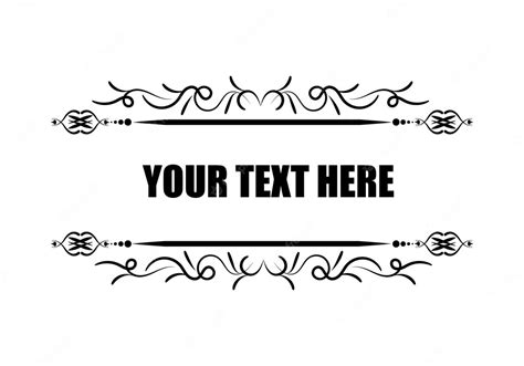 Premium Vector Vintage Calligraphic Vignettes And Dividers Vintage Ornamental Dividers Hand