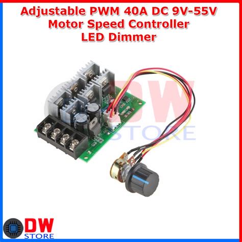 Jual PWM DC 40A SPEED MOTOR CONTROL LED DIMMER CONTROLLER 2000W 9V 55V Shopee Indonesia