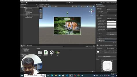 Unity 3d Button Click Event Row Image Stretch Unity3d Urdu