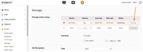SD Card Formatting Hanwha Vision Europe