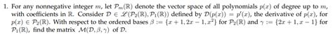solved 1 for any nonnegative integer m let pm r denote