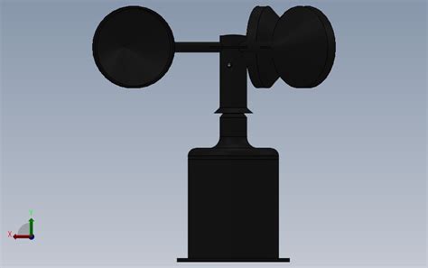 风速传感器 Solidworks 2016 模型图纸下载 懒石网