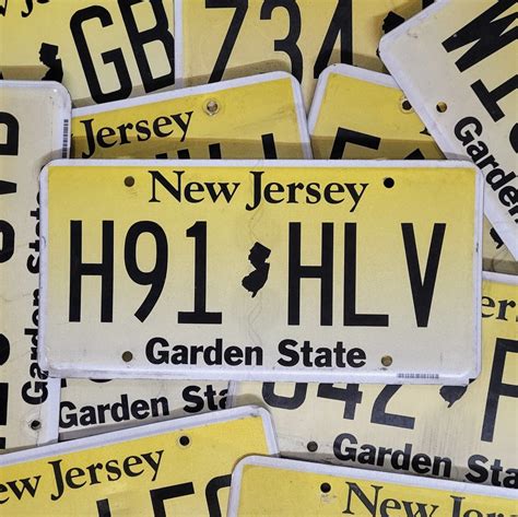New Jersey License Plate 1950 New Jersey License Plate Brandywine
