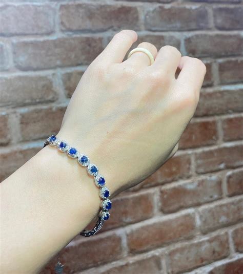 천연 블루사파이어 써지컬 팔찌 선물 원석 보석 소장품 세컨웨어