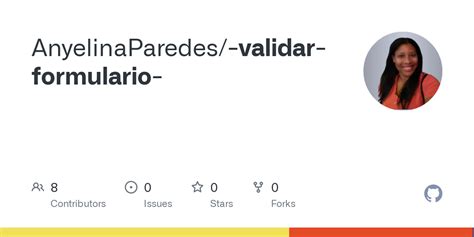 GitHub AnyelinaParedes Validar Formulario