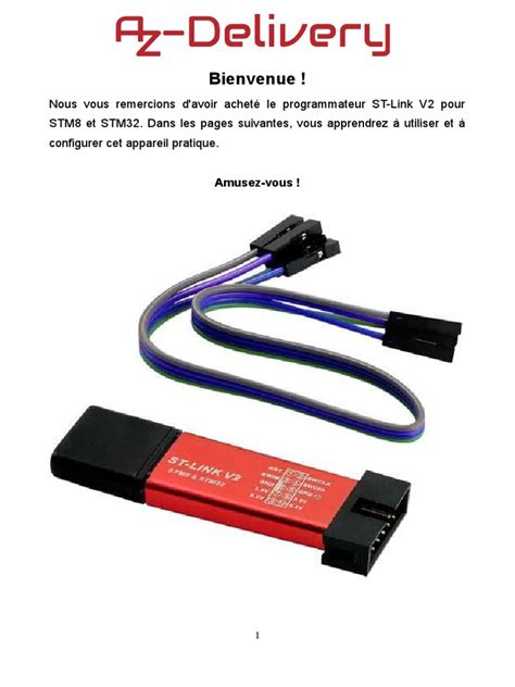 St Link V2 Usb Dongle Programmer Fr Pdf Interface Informatique